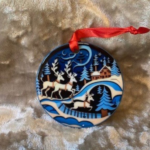 Holiday | Ceramic Christmas Ornament Reindeer 4 | Poshmark